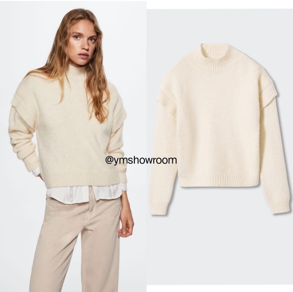 Mango | Sweaters | Mango Shoulder Detail Sweater | Poshmark